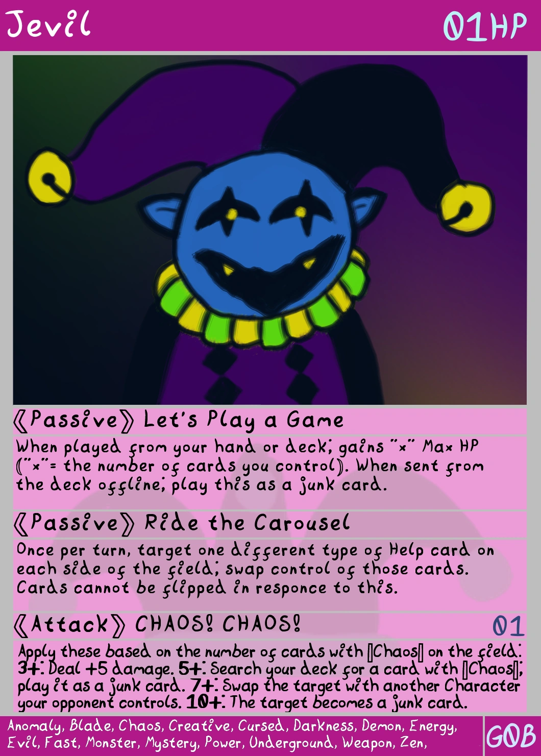 G0B Jevil:Gallery | TheYukiverse Wiki | Fandom