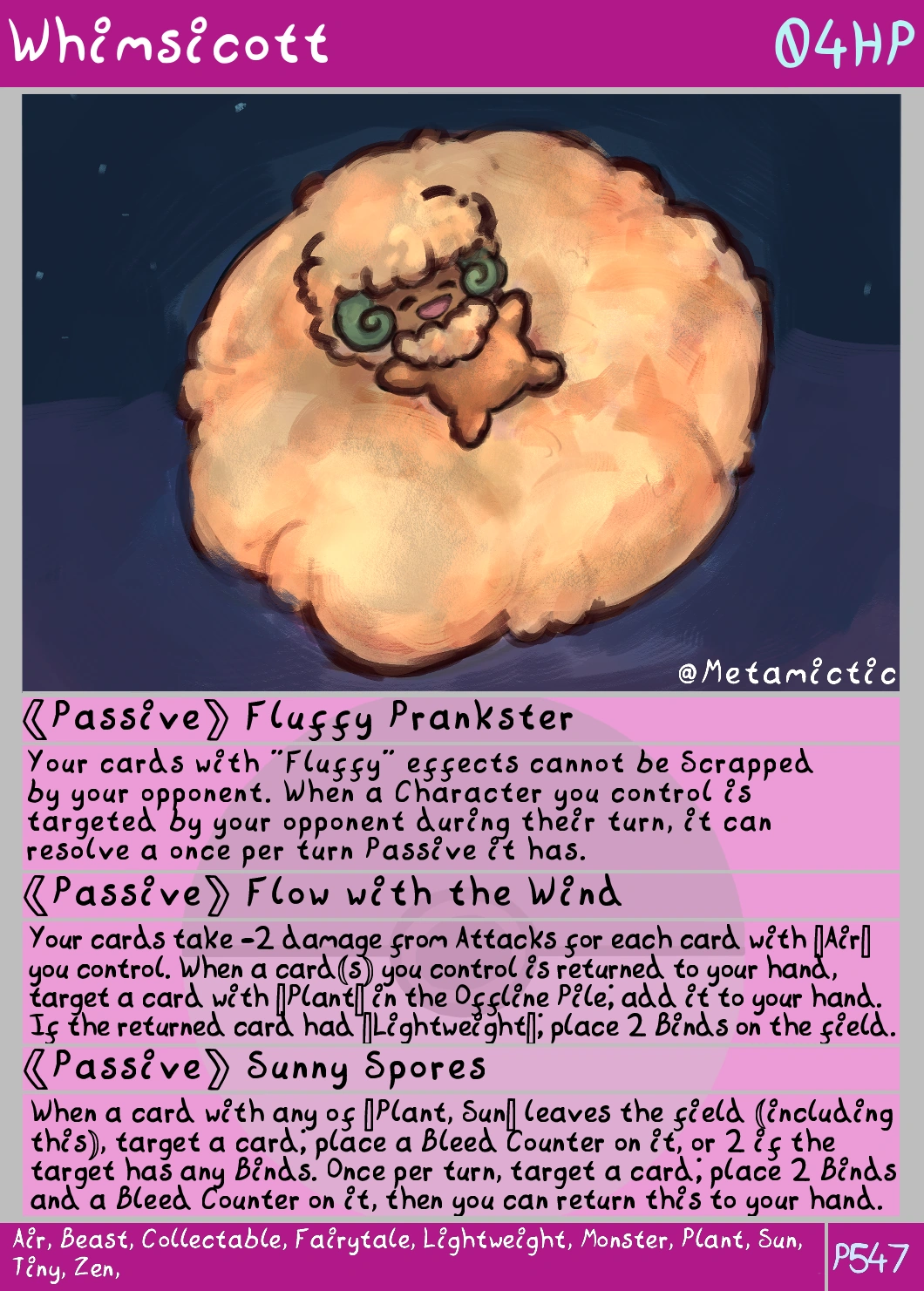 P547 Whimsicott | TheYukiverse Wiki | Fandom