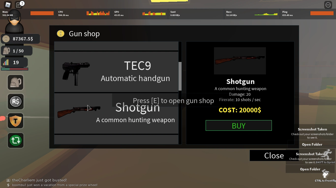 Shotgun | Thief life simulator roblox Wiki | Fandom