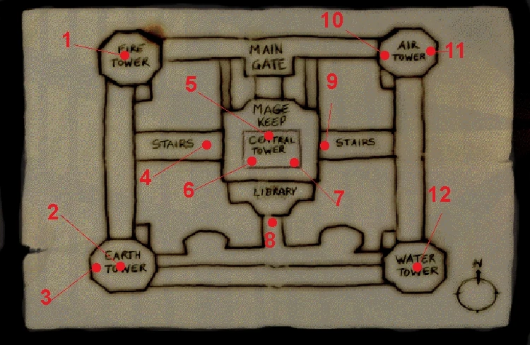 Guide:Keepers Chapel/Thief - The Dark Project/The Mage Towers Loot Map ...