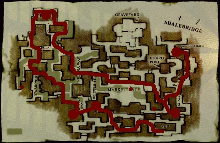 Guide:Keepers Chapel/Thief - The Metal Age/Ambush! Route Map | Thief ...