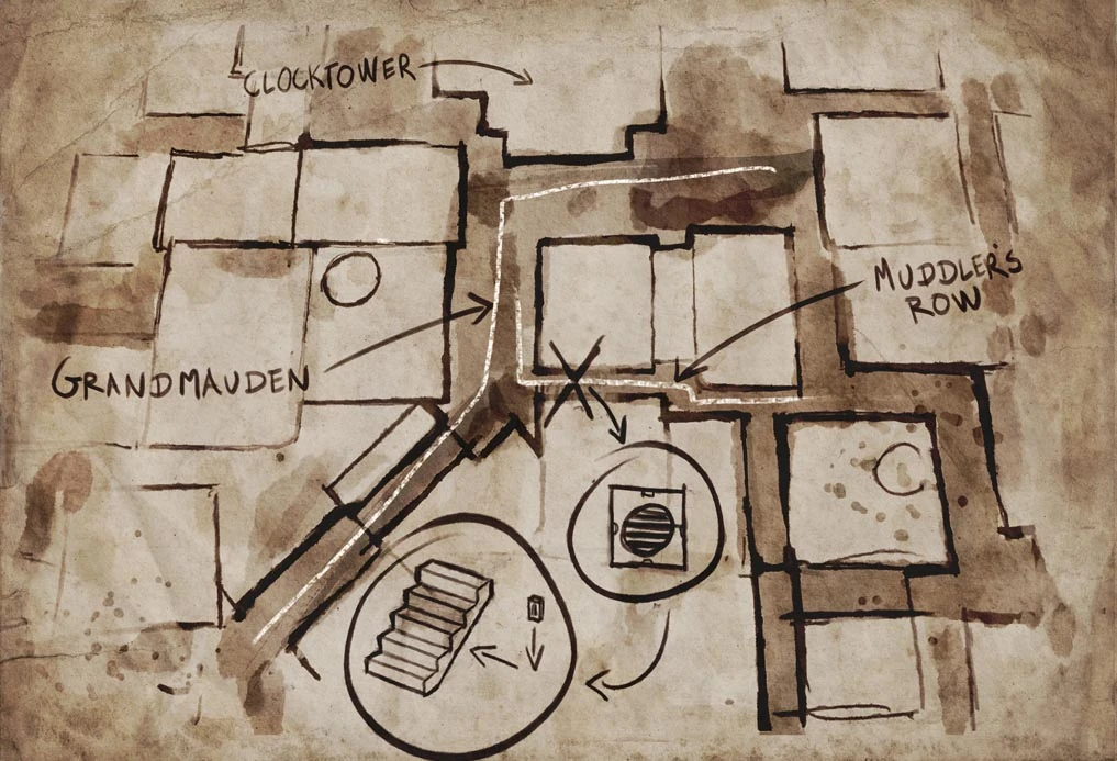 Document: Smuggler's Map: Muddler's Row | Thief Wiki | Fandom