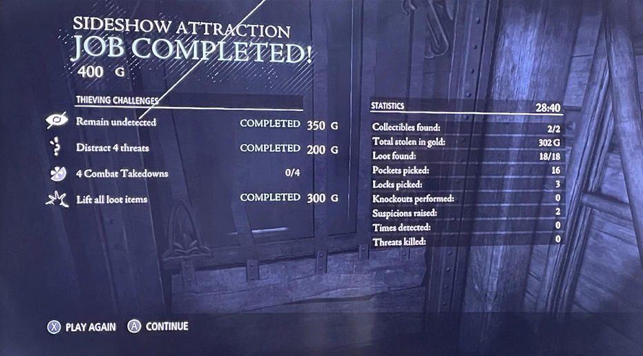 Sideshow Attraction/Walkthrough | Thief Wiki | Fandom