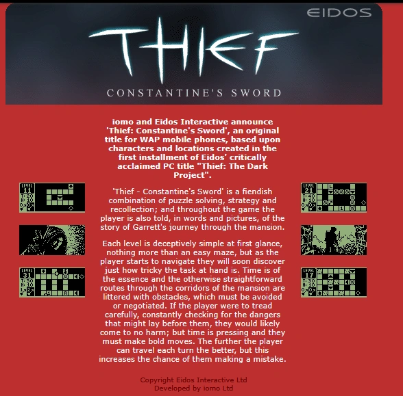 Thief: Constanstine's Sword | Thief Wiki | Fandom