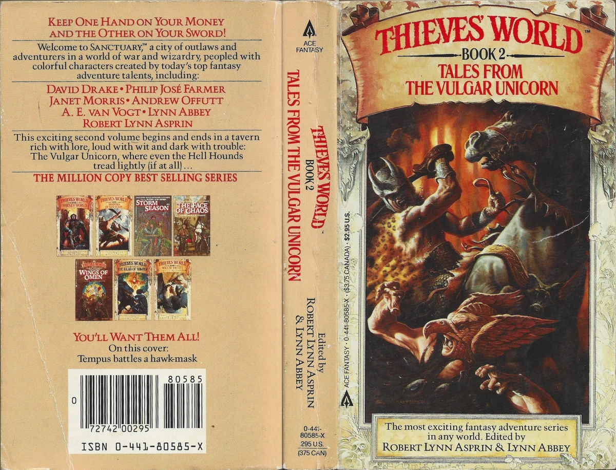 Thieves' World book 2 Tales From the Vulgar Unicorn (Ace Fantasy 1986 ...