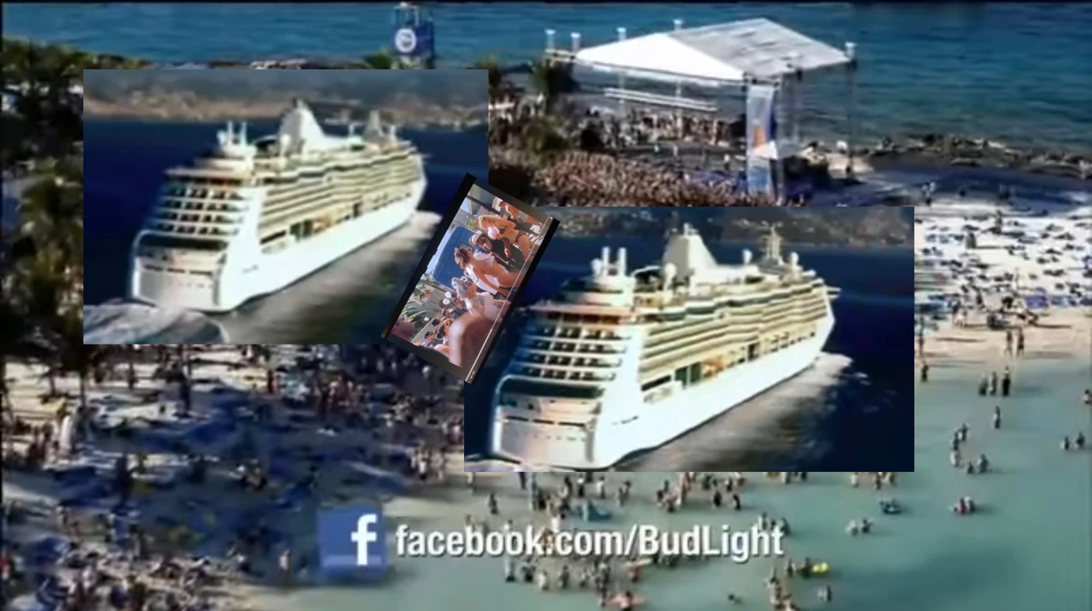 This is Scarlett and Isaiah./Gallery/Going swimming/At a cruise ship ...