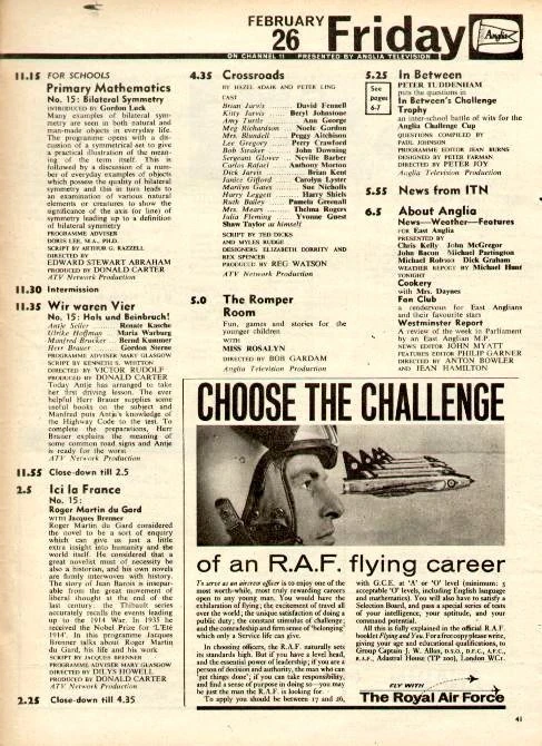 26 February 1965 | A Pop Culture Scrapbook | Fandom