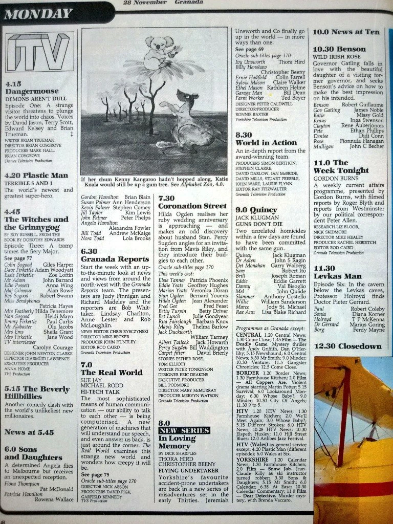 28 November 1983 | A Pop Culture Scrapbook | Fandom