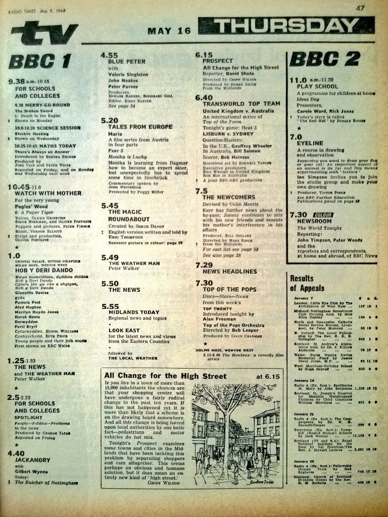 16 May 1968 | A Pop Culture Scrapbook | Fandom