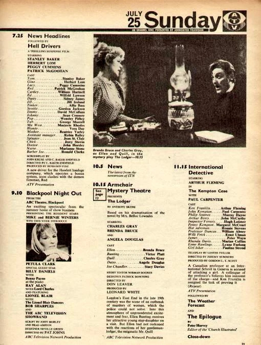 25 July 1965 | A Pop Culture Scrapbook | Fandom