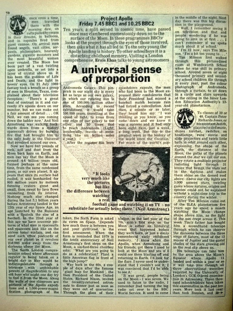 20 July 1979 | A Pop Culture Scrapbook | Fandom