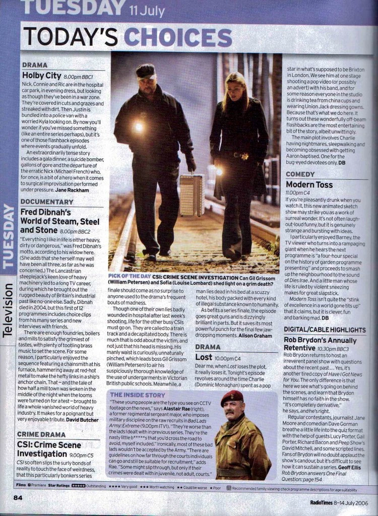 11 July 2006 | A Pop Culture Scrapbook | Fandom
