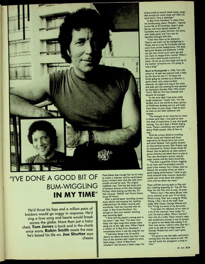 Tom Jones | A Pop Culture Scrapbook | Fandom