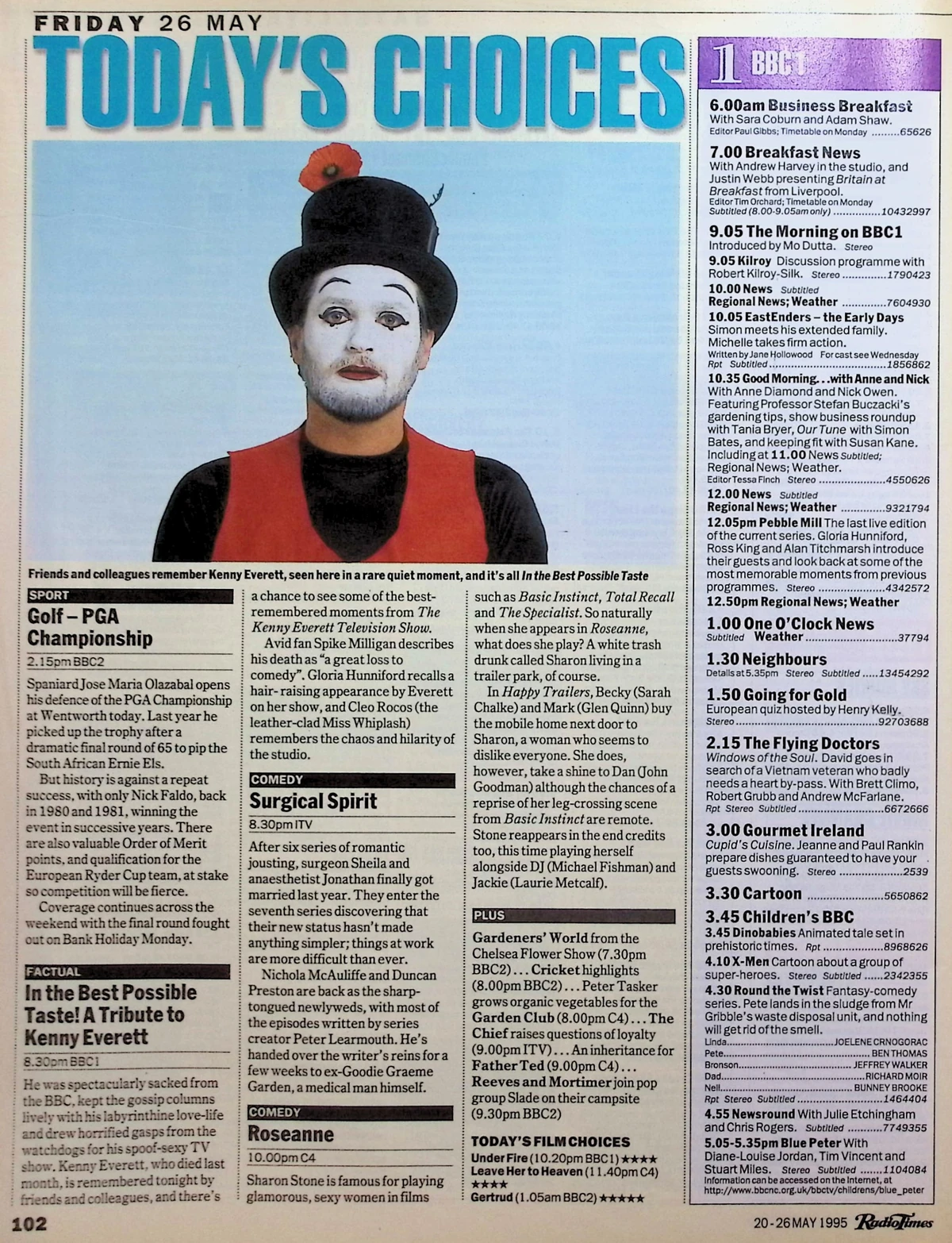 26 May 1995 | A Pop Culture Scrapbook | Fandom