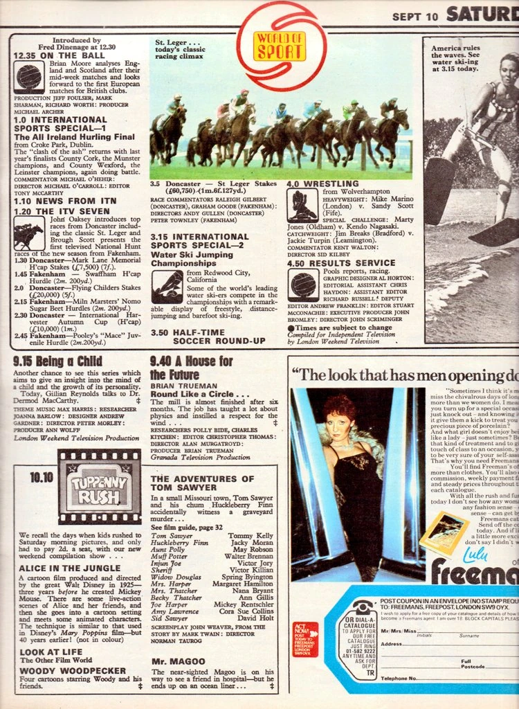 10 September 1977 | A Pop Culture Scrapbook | Fandom