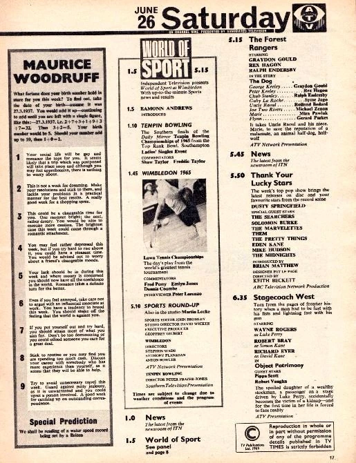 26 June 1965 | A Pop Culture Scrapbook | Fandom