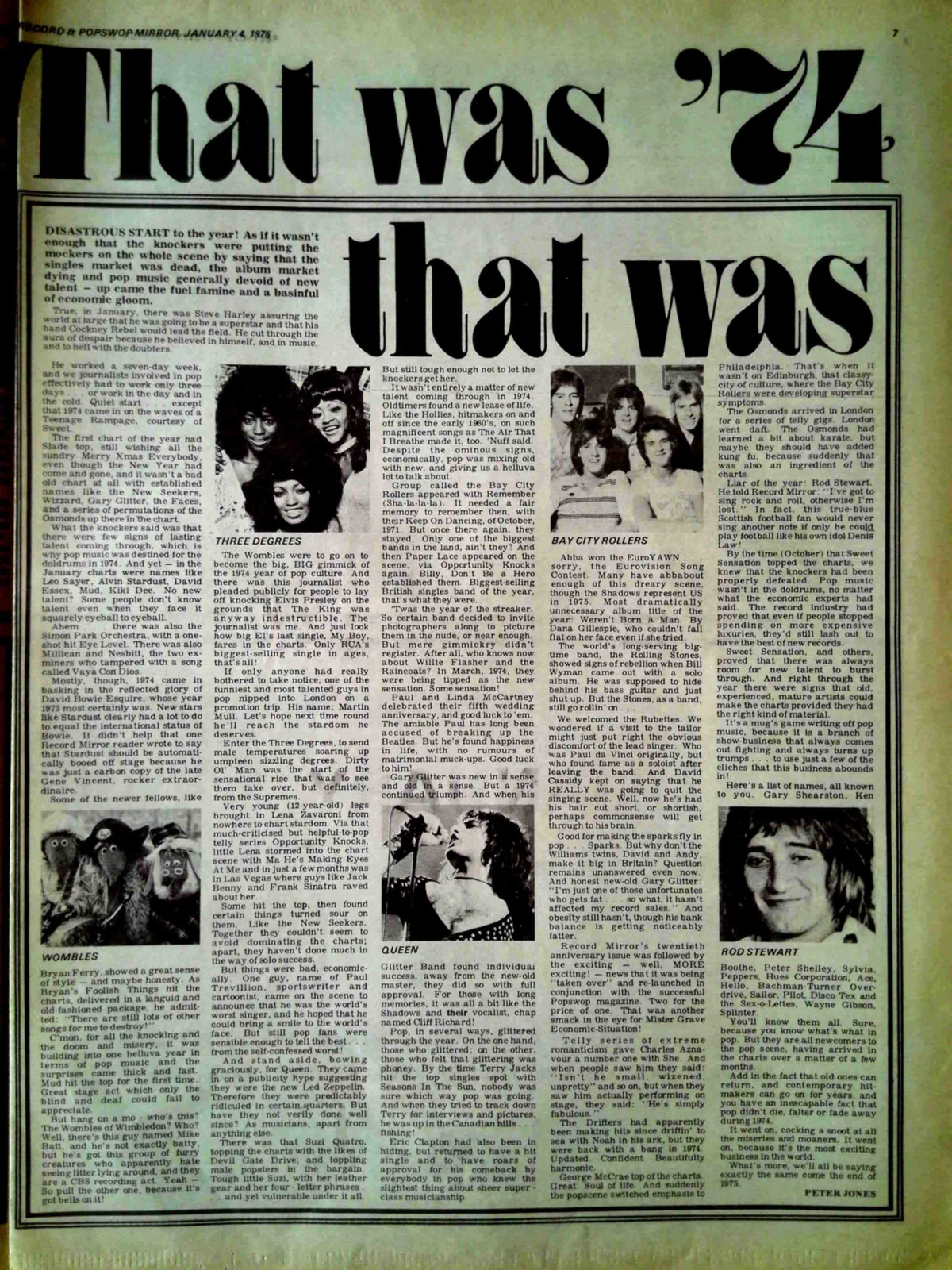 04 January 1975 | A Pop Culture Scrapbook | Fandom