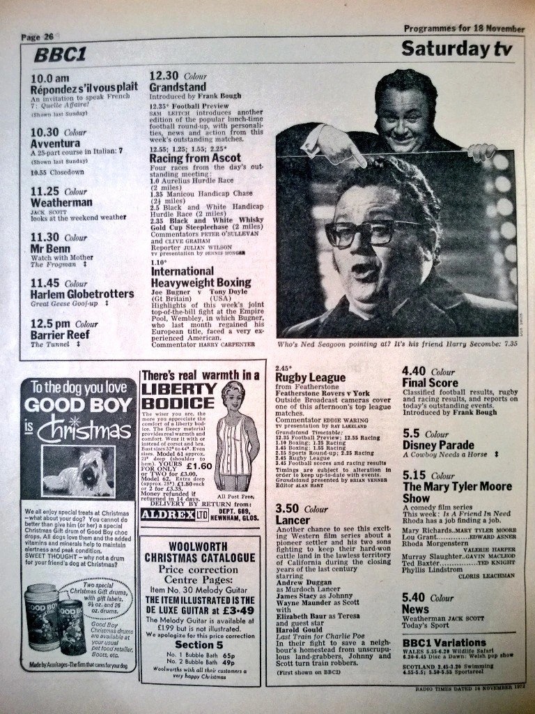 18 November 1972 | A Pop Culture Scrapbook | Fandom