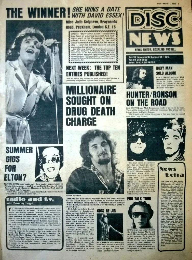 01 March 1975 | A Pop Culture Scrapbook | Fandom