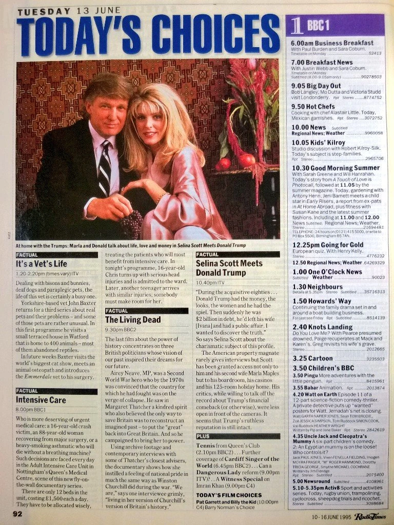 13 June 1995 | A Pop Culture Scrapbook | Fandom