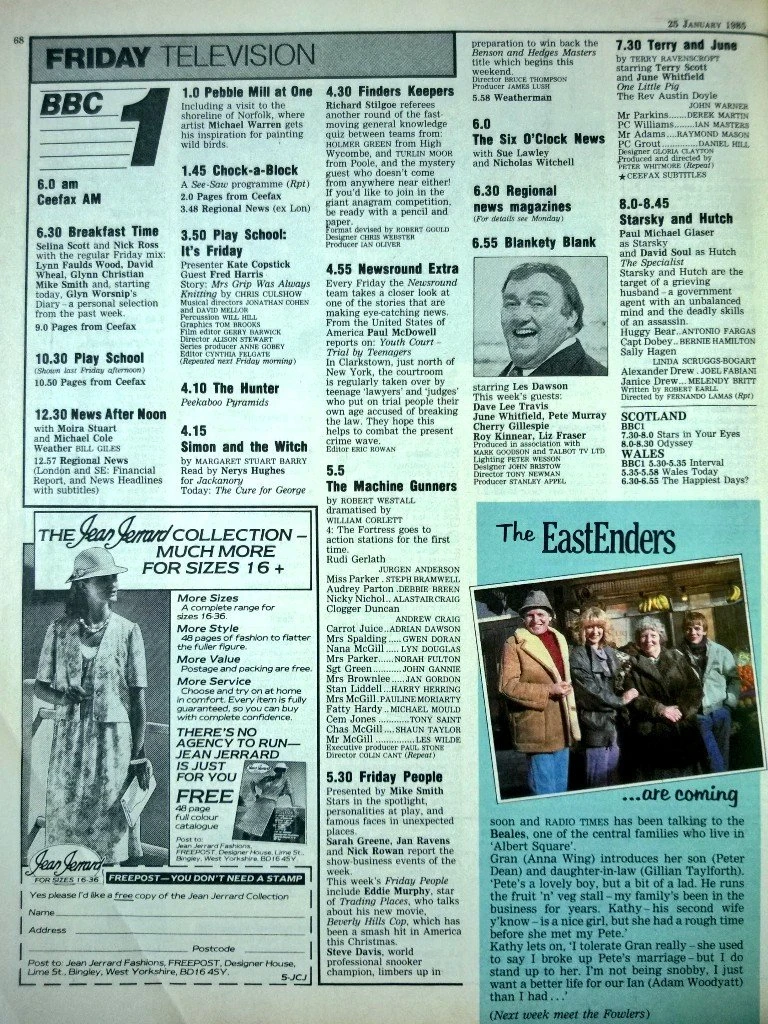 25 January 1985 | A Pop Culture Scrapbook | Fandom