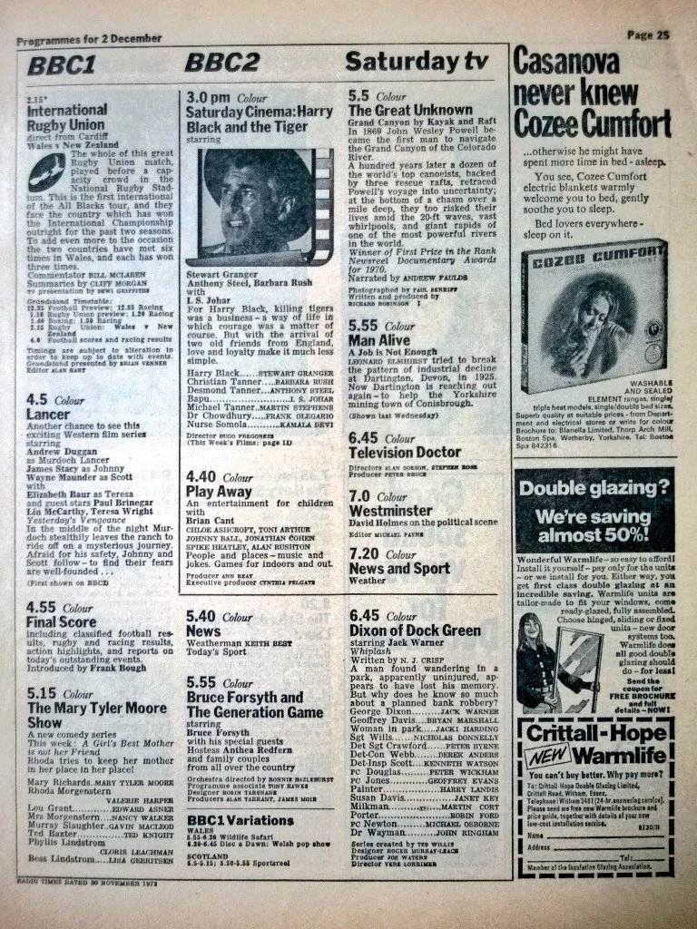 02 December 1972 | A Pop Culture Scrapbook | Fandom