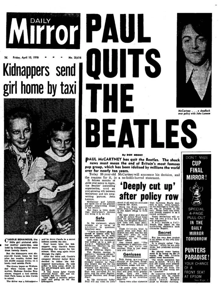 10 April 1970 | A Pop Culture Scrapbook | Fandom