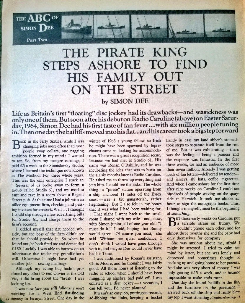 Simon Dee | A Pop Culture Scrapbook | Fandom