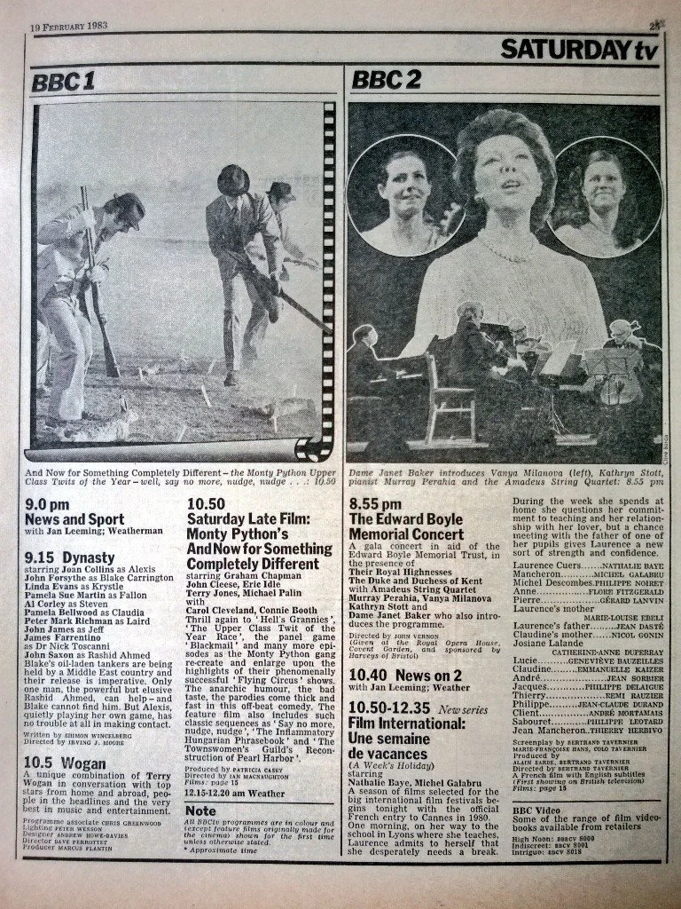 19 February 1983 | A Pop Culture Scrapbook | Fandom