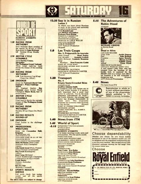 16 October 1965 | A Pop Culture Scrapbook | Fandom