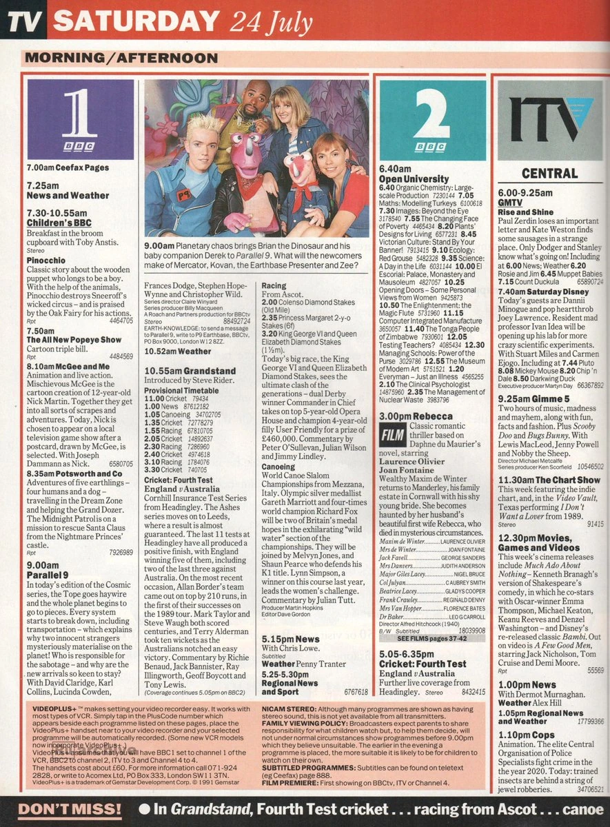 24 July 1993 | A Pop Culture Scrapbook | Fandom