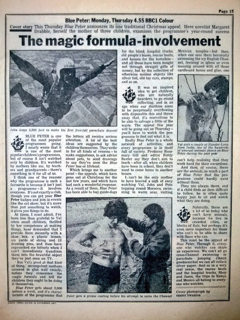 29 November 1971 | A Pop Culture Scrapbook | Fandom