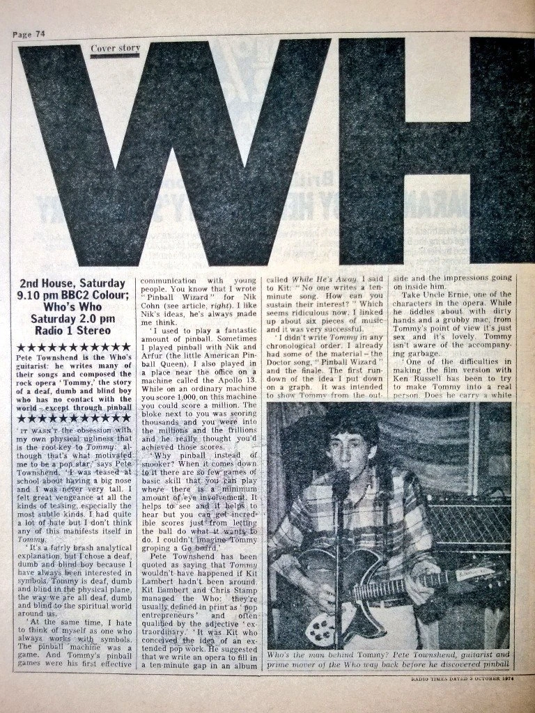 05 October 1974 | A Pop Culture Scrapbook | Fandom