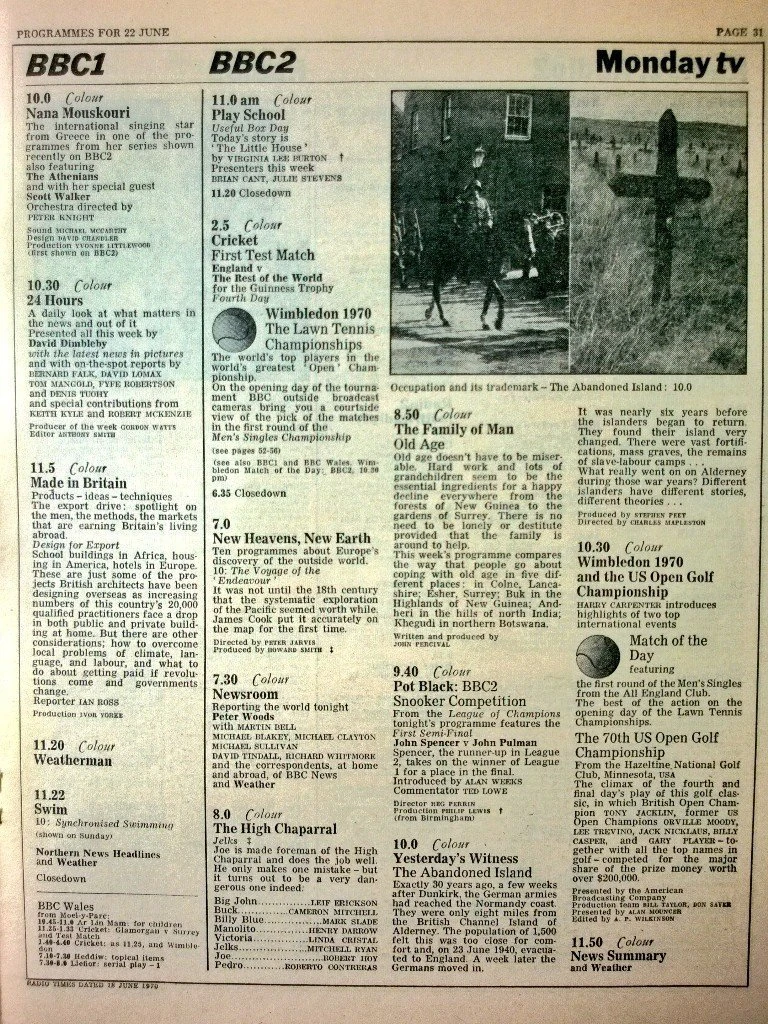 22 June 1970 | A Pop Culture Scrapbook | Fandom
