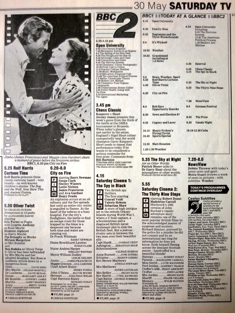 30 May 1987 | A Pop Culture Scrapbook | Fandom