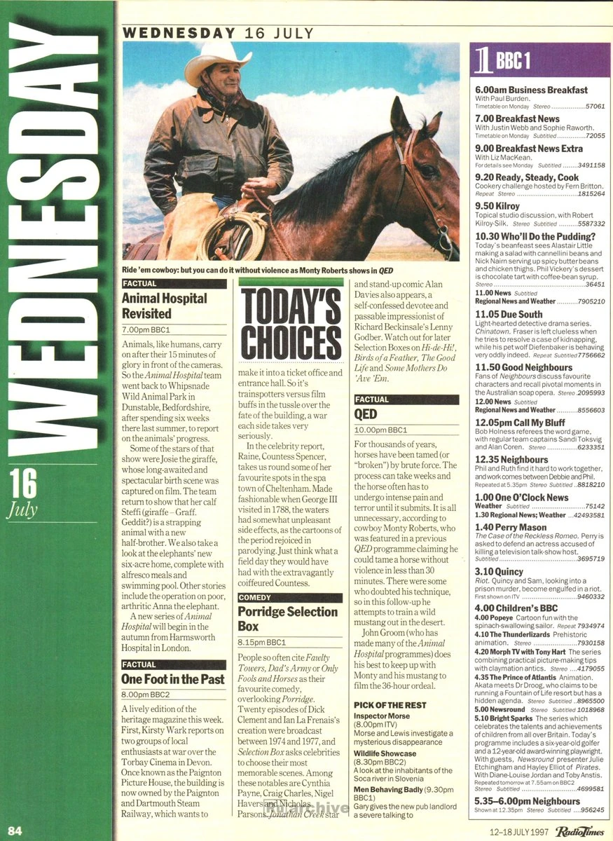 16 July 1997 | A Pop Culture Scrapbook | Fandom