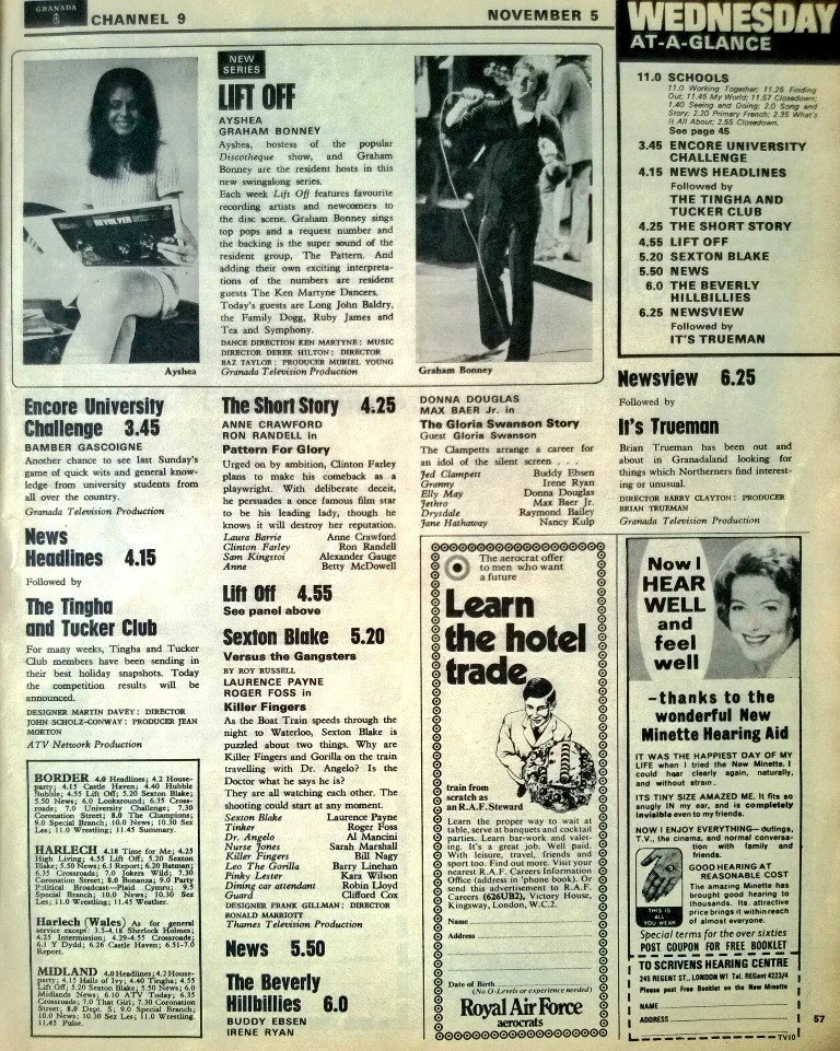 05 November 1969 | A Pop Culture Scrapbook | Fandom