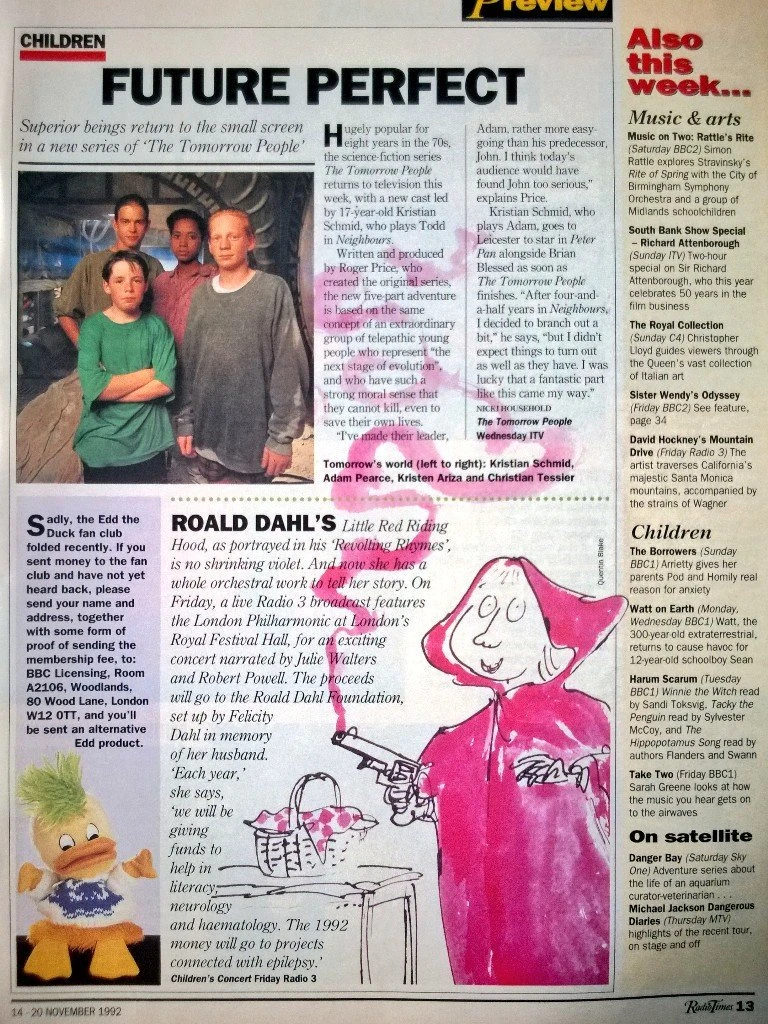 18 November 1992 | A Pop Culture Scrapbook | Fandom