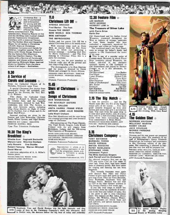 24 December 1972 | A Pop Culture Scrapbook | Fandom