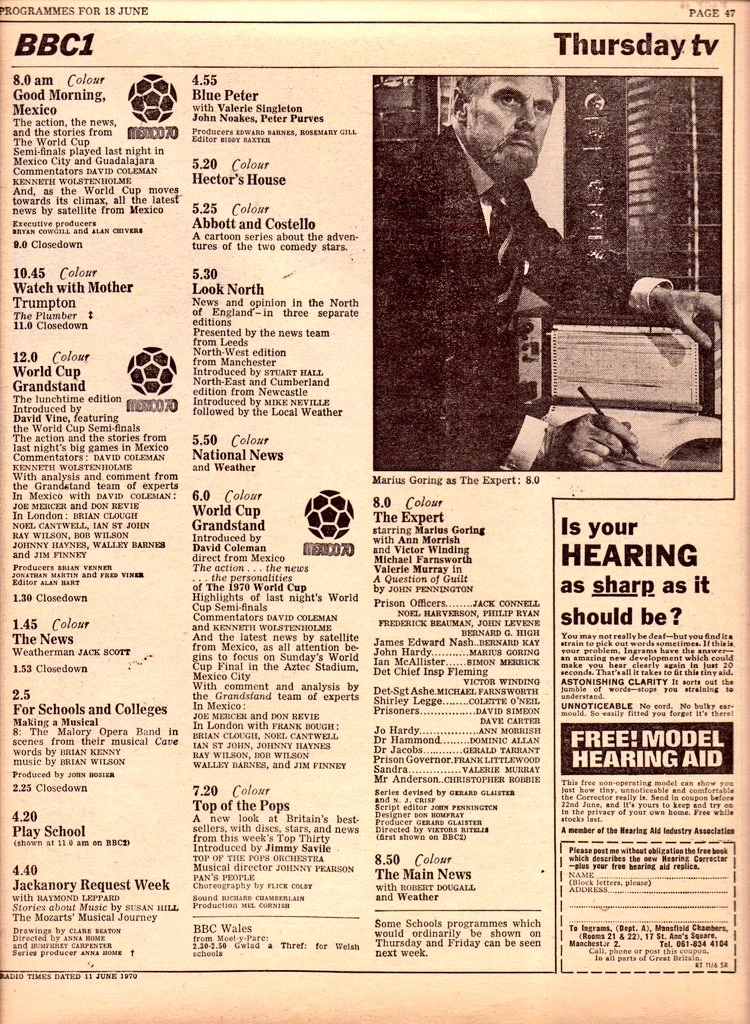 18 June 1970 | A Pop Culture Scrapbook | Fandom