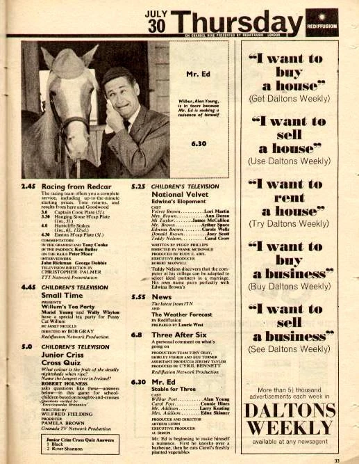 30 July 1964 | A Pop Culture Scrapbook | Fandom