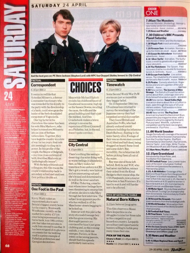 24 April 1999 | A Pop Culture Scrapbook | Fandom