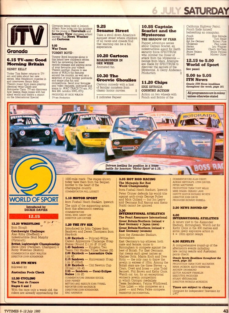 06 July 1985 | A Pop Culture Scrapbook | Fandom