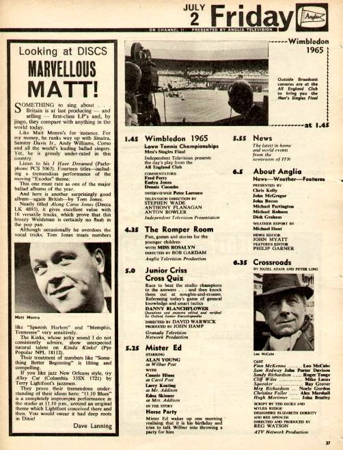02 July 1965 | A Pop Culture Scrapbook | Fandom