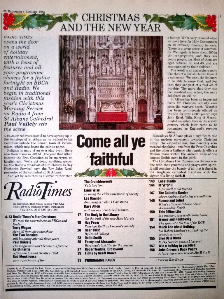 22 December 1984 | A Pop Culture Scrapbook | Fandom