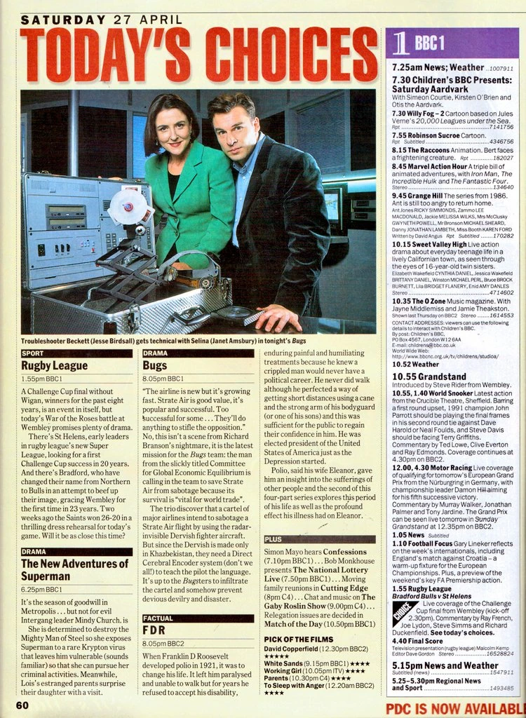 27 April 1996 | A Pop Culture Scrapbook | Fandom