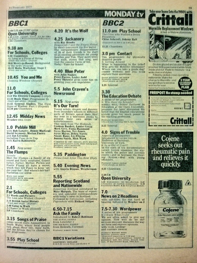 14 February 1977 | A Pop Culture Scrapbook | Fandom