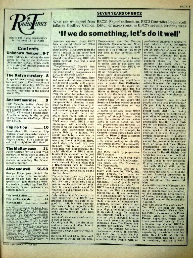 17 April 1971 | A Pop Culture Scrapbook | Fandom