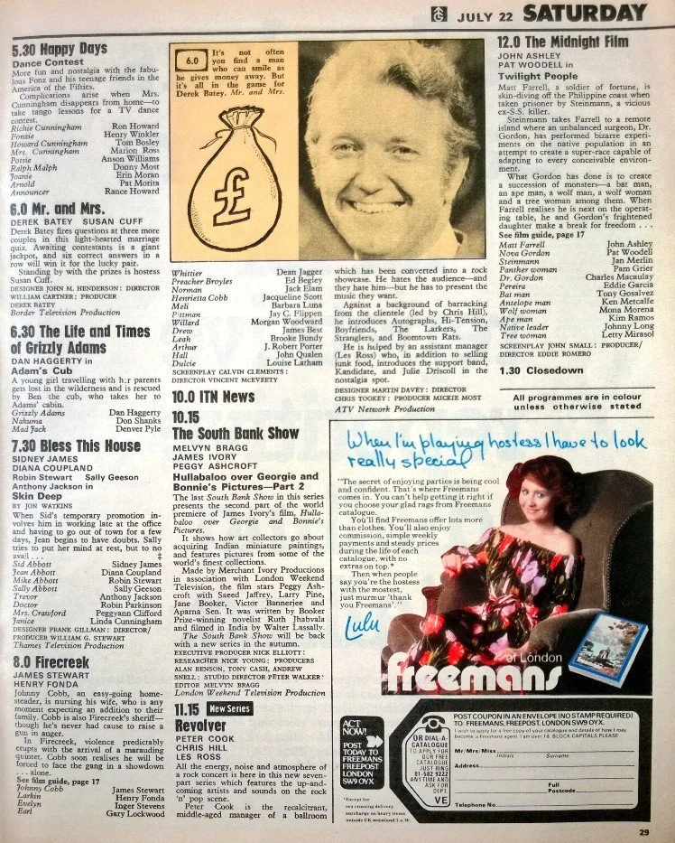 22 July 1978 | A Pop Culture Scrapbook | Fandom