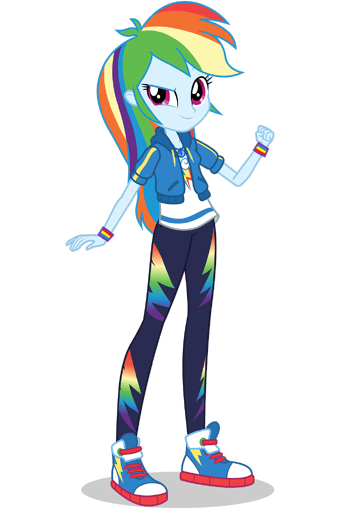 how to draw human rainbow dash